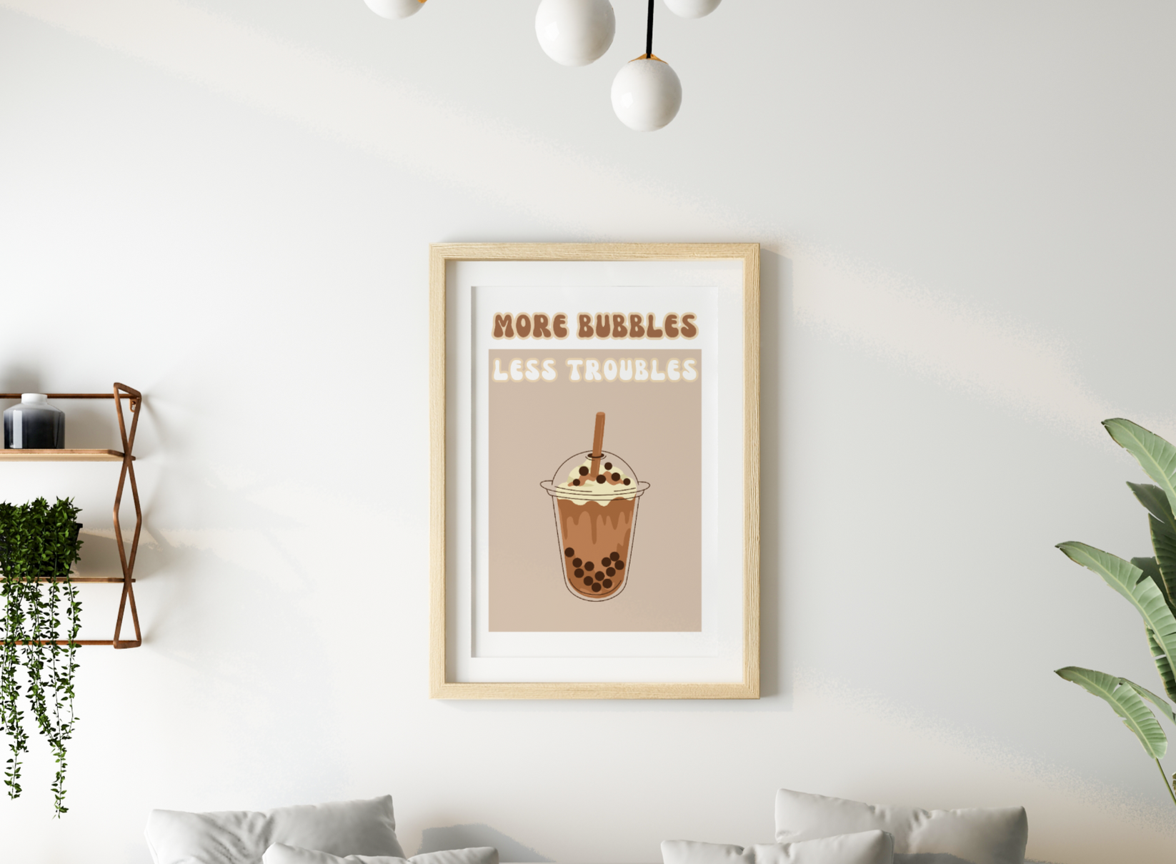 More Bubbles Less Troubles Poster | Home Decor – Studio Artify